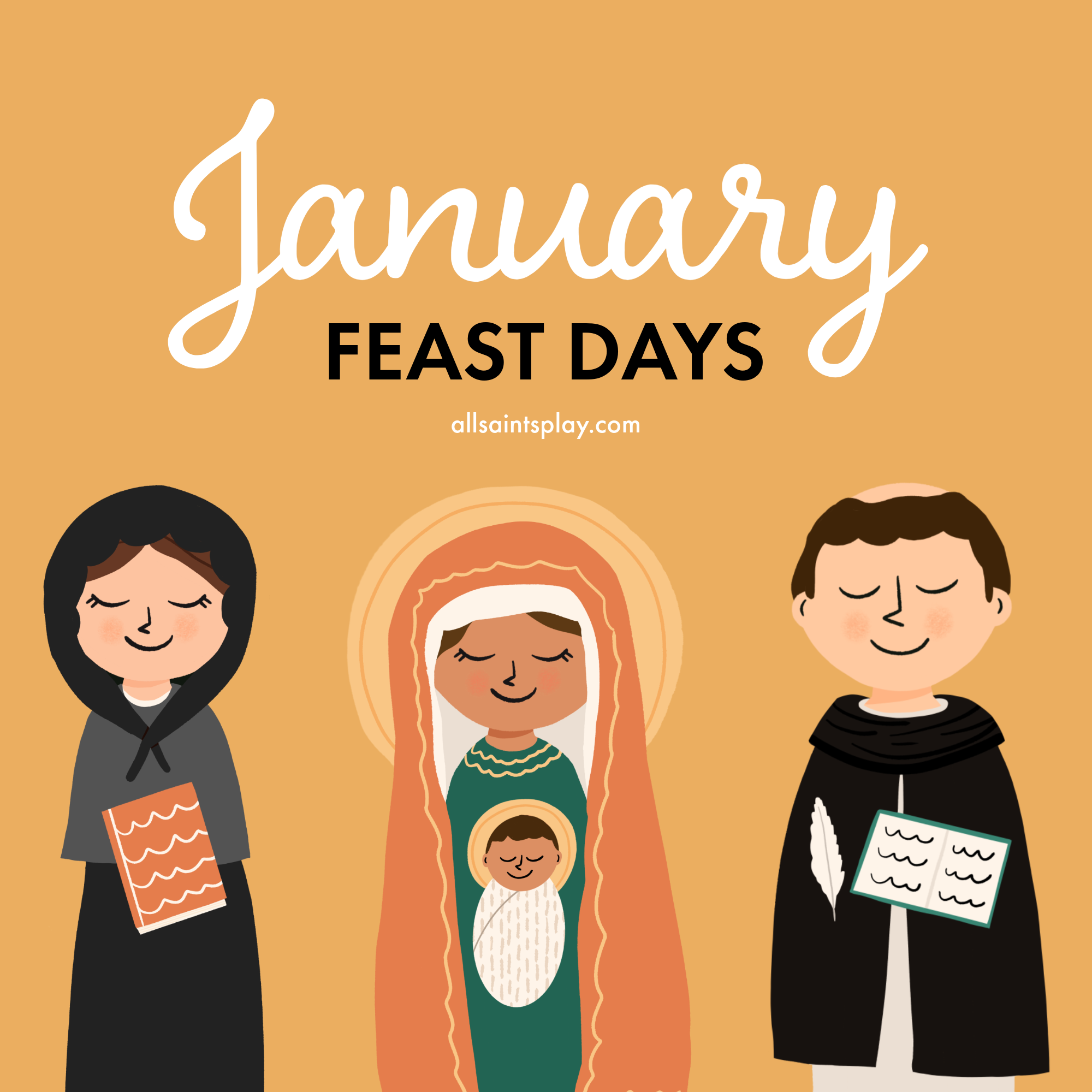 January Feast Days (Holy Name of Jesus, St. Thomas Aquinas, St ...
