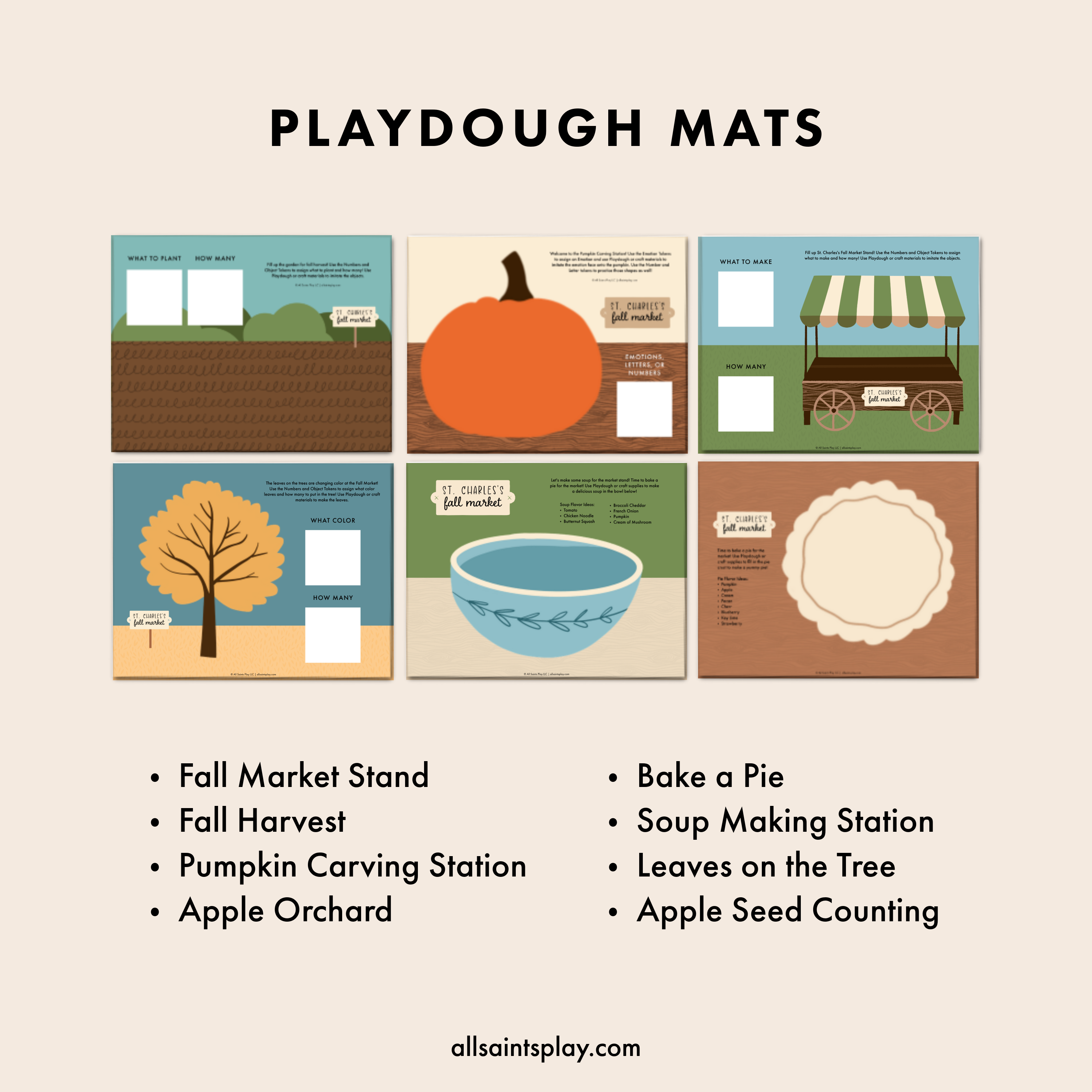 Fall Catholic Playschool Kit