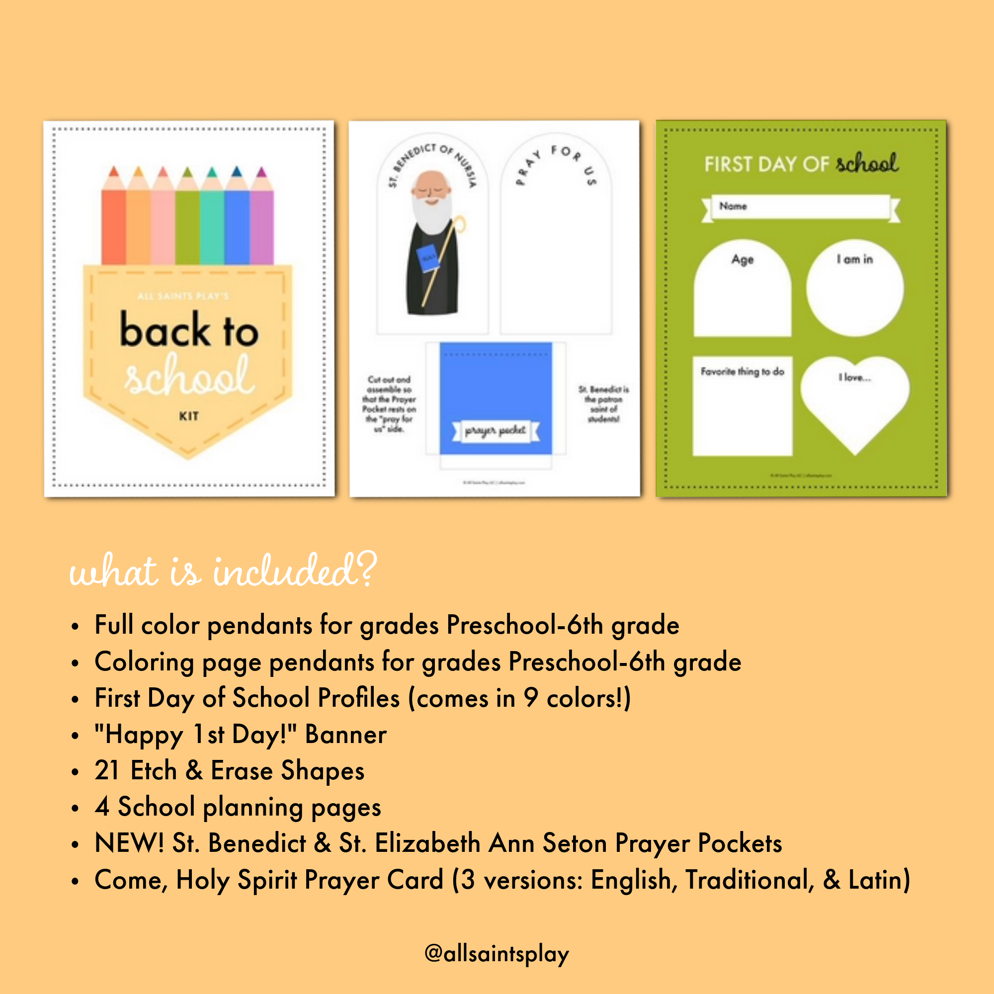 Catholic Back to School Celebration Kit