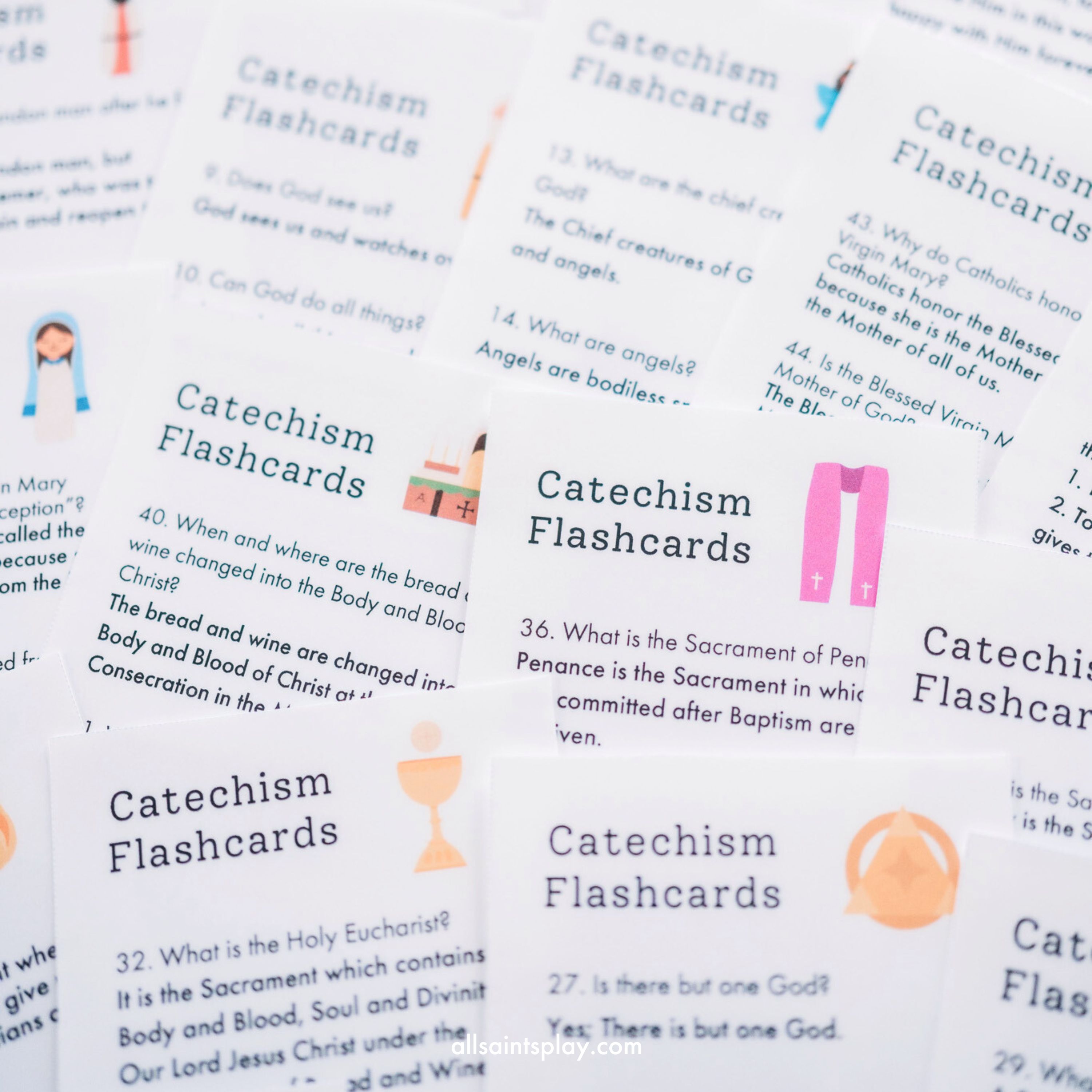 Catechism Flashcards & Charts